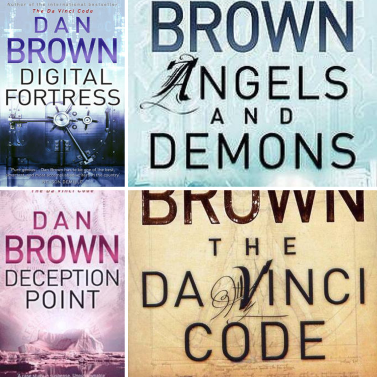 Buy Dan Brown book Set Digital fortress, Deception point, Da vinci code, Angels and demons at ...